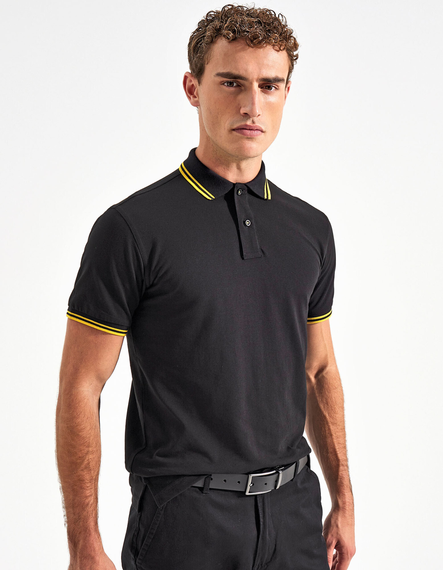 Polo Classic Fit Tipped para hombre | Azul marino / Azafrán | 3XL | MP ...
